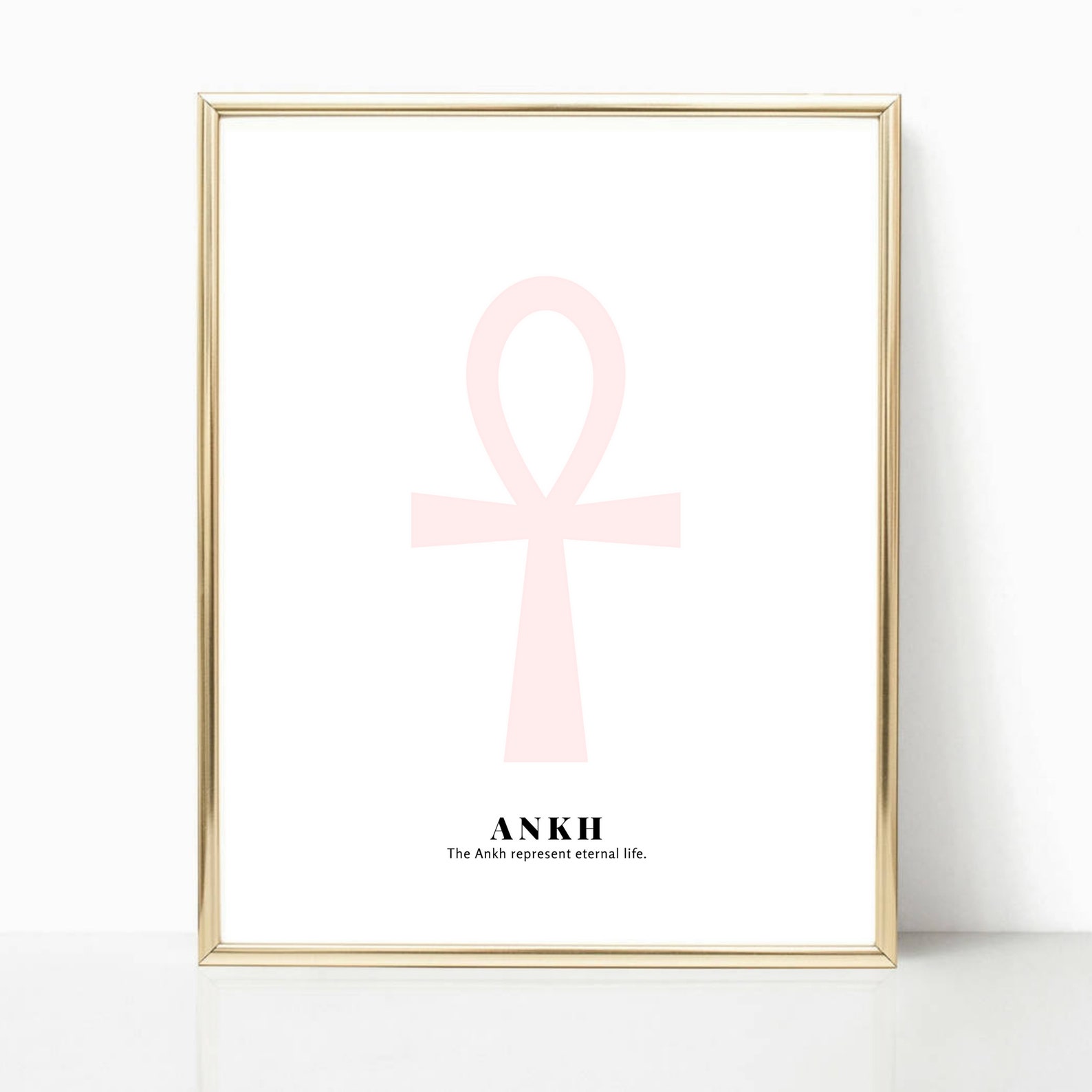 Pink Ankh Symbol Adinkra Wall Art African Wall Art Digital - Etsy