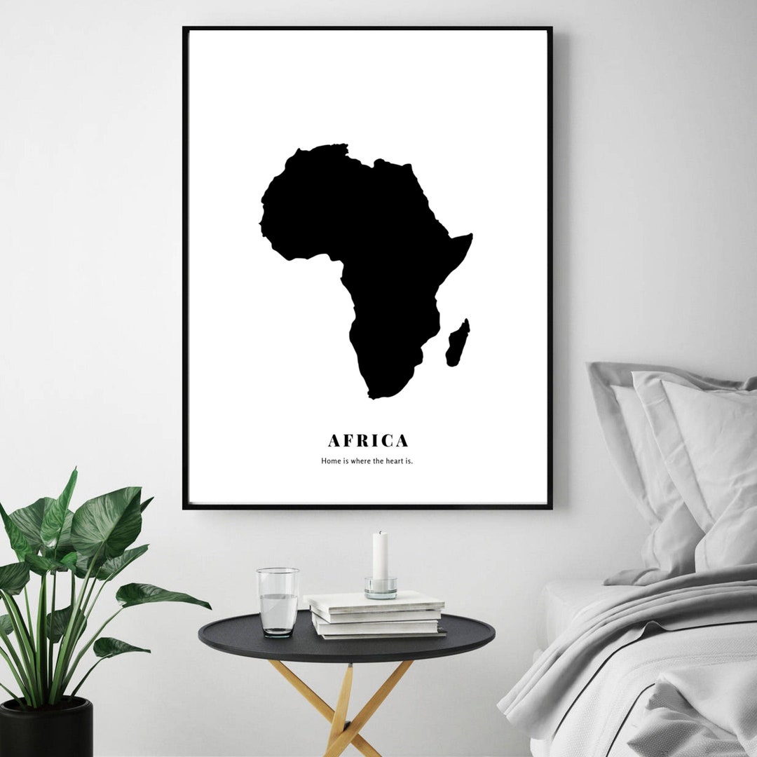 Black African Wall Art | Africa Symbol, Africa Wall Art, African Wall ...