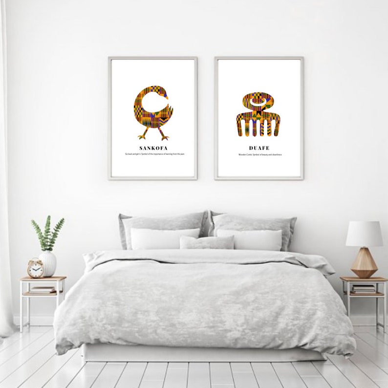 Kente Duafe Adinkra Symbol, Adinkra Wall Art, African Wall Art, Digital ...