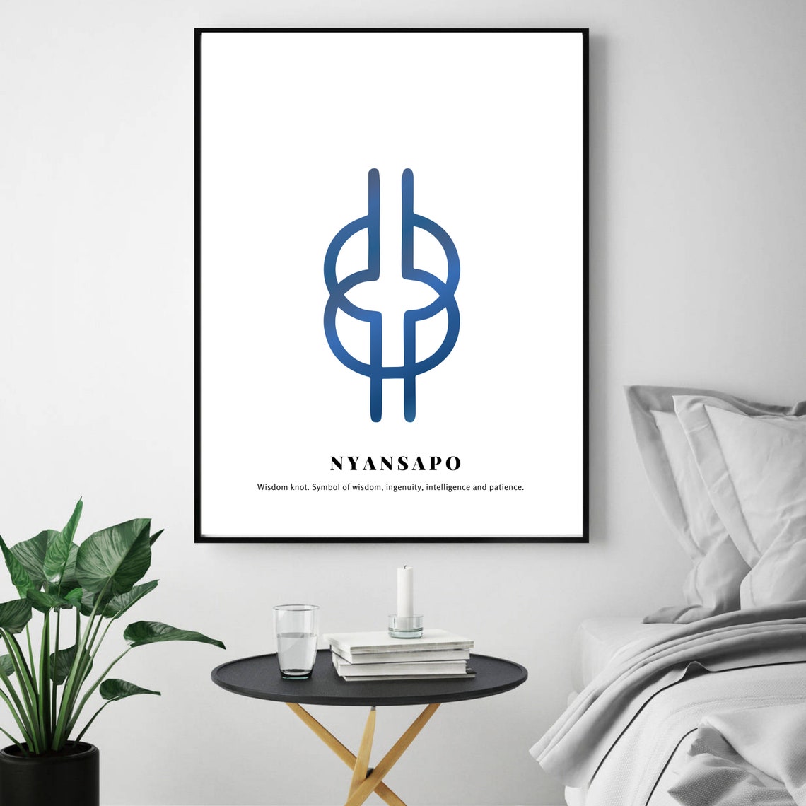 Nyansapo Adinkra Symbol, Adinkra Wall Art, African Wall Art, Digital ...