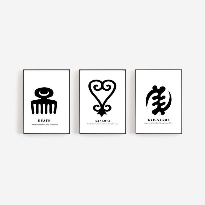 Black Sankofa, Adinkra Symbol, African Wall Art, Digital Print, Art ...