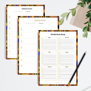 Weekly Goals Planner,weekly Organiser, Productivity Planner, Schedule ...