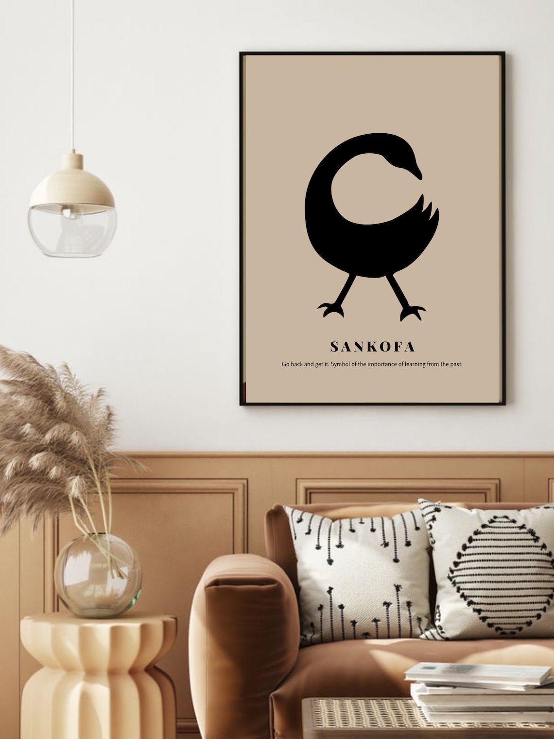 Sankofa Adinkra Symbol, Adinkra Wall Art, African Wall Art, Digital ...