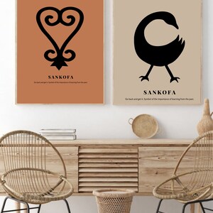 Sankofa Adinkra Symbol, Adinkra Wall Art, African Wall Art, Digital ...