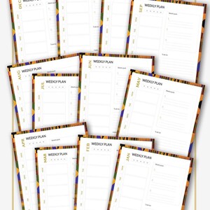 Weekly Goals Planner,weekly Organiser, Productivity Planner, Schedule ...