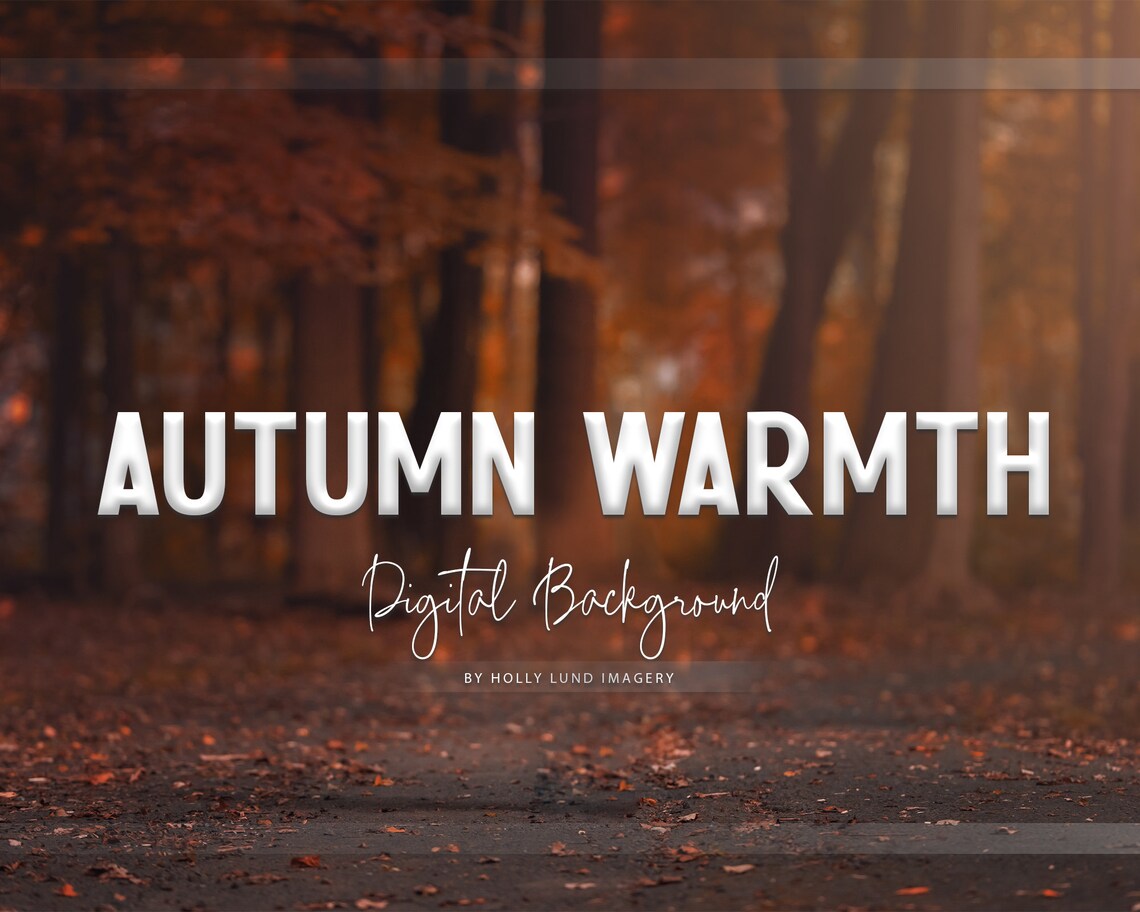 Autumn Warmth Digital Background for Composite Photography | Etsy