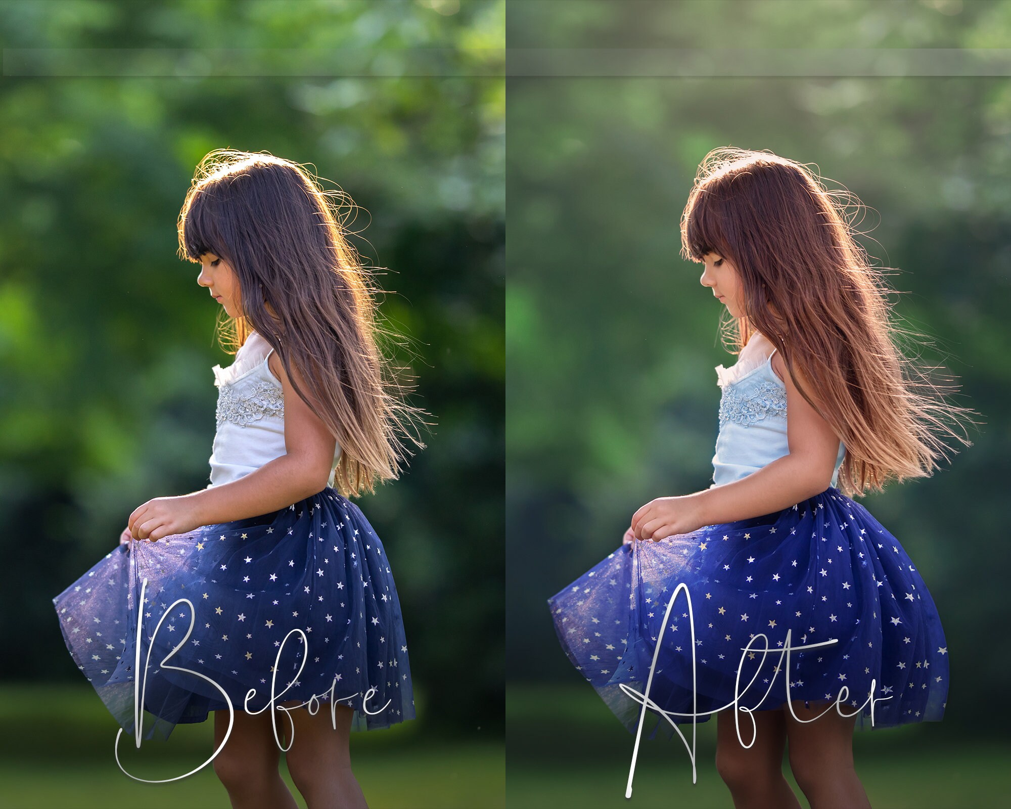 Gorgeous Greens - Color Grading Photoshop Action - Etsy