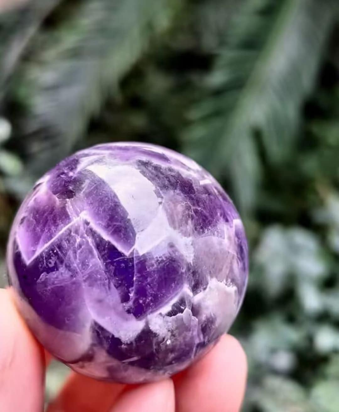 Natural Chevron Amethyst Spheres/purple Crystal Balls/amethyst Quartz ...