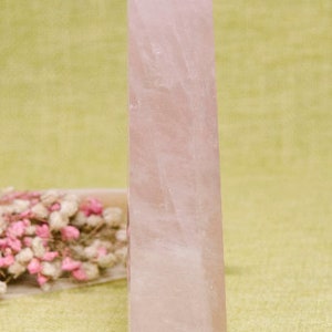 Rose Quartz Tower/polished Rose Crystal Point/natural Rose Quartz Tower ...