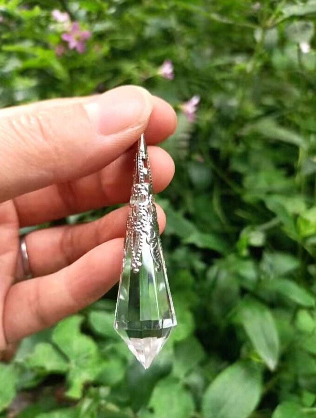 Natural Clear Quartz Pendulum/high Transparency Crystal Spirit Pendulum ...