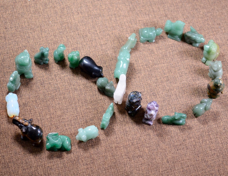 Small Carved Animals Figurine/carved Natural Gemstone/gemstone - Etsy