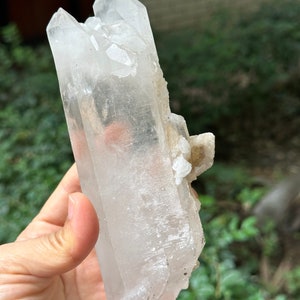 Double Terminated Bridge Quartz Crystal Crossover Growth Himalayan Quartz Point/meditation Wand ...