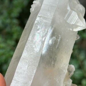Double Terminated Bridge Quartz Crystal Crossover Growth Himalayan Quartz Point/meditation Wand ...