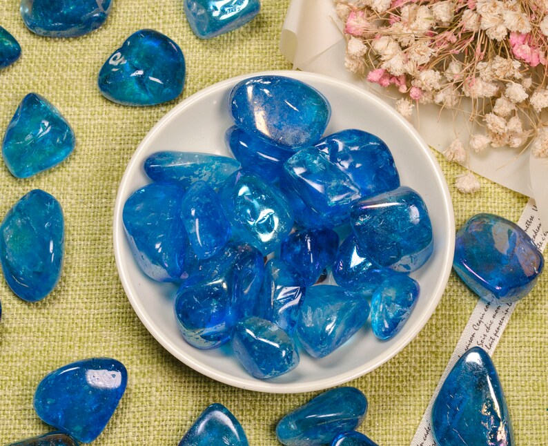 Wholesale Aura Crystal Chunks-hand Carving-polished-30~40mm-dark Blue ...