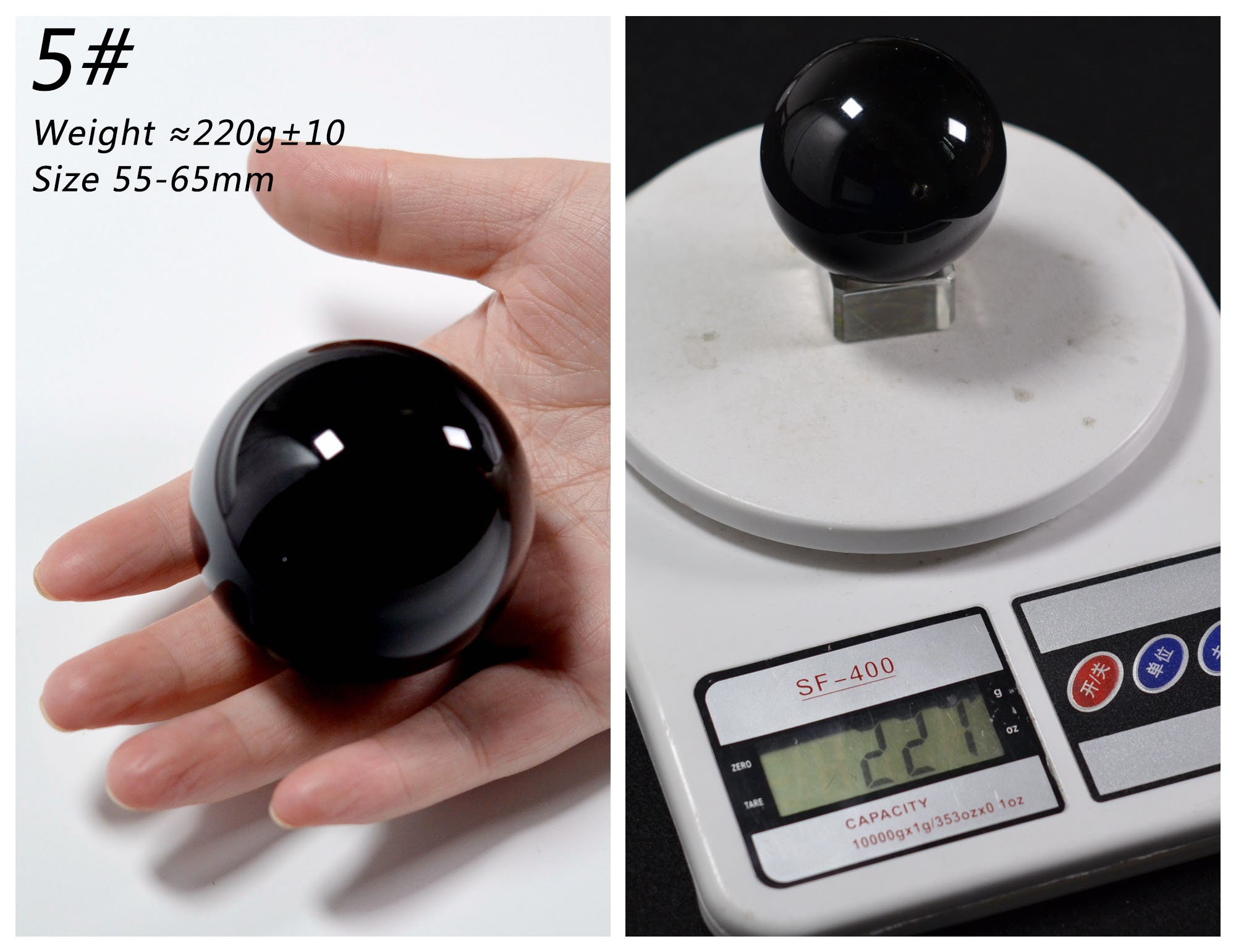 Obsidian Sphere/natural Black Obsidian Sphere/obsidian - Etsy