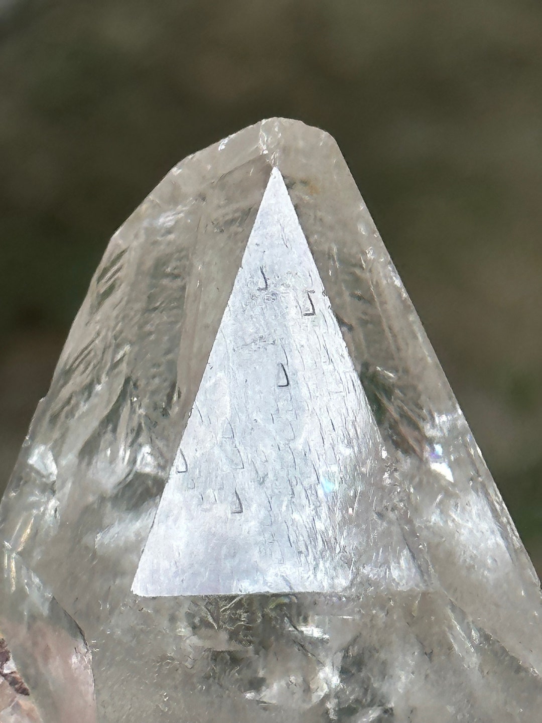 Himalayan Master Record-keeper Rainbow Quartz Crystal Point/healing ...