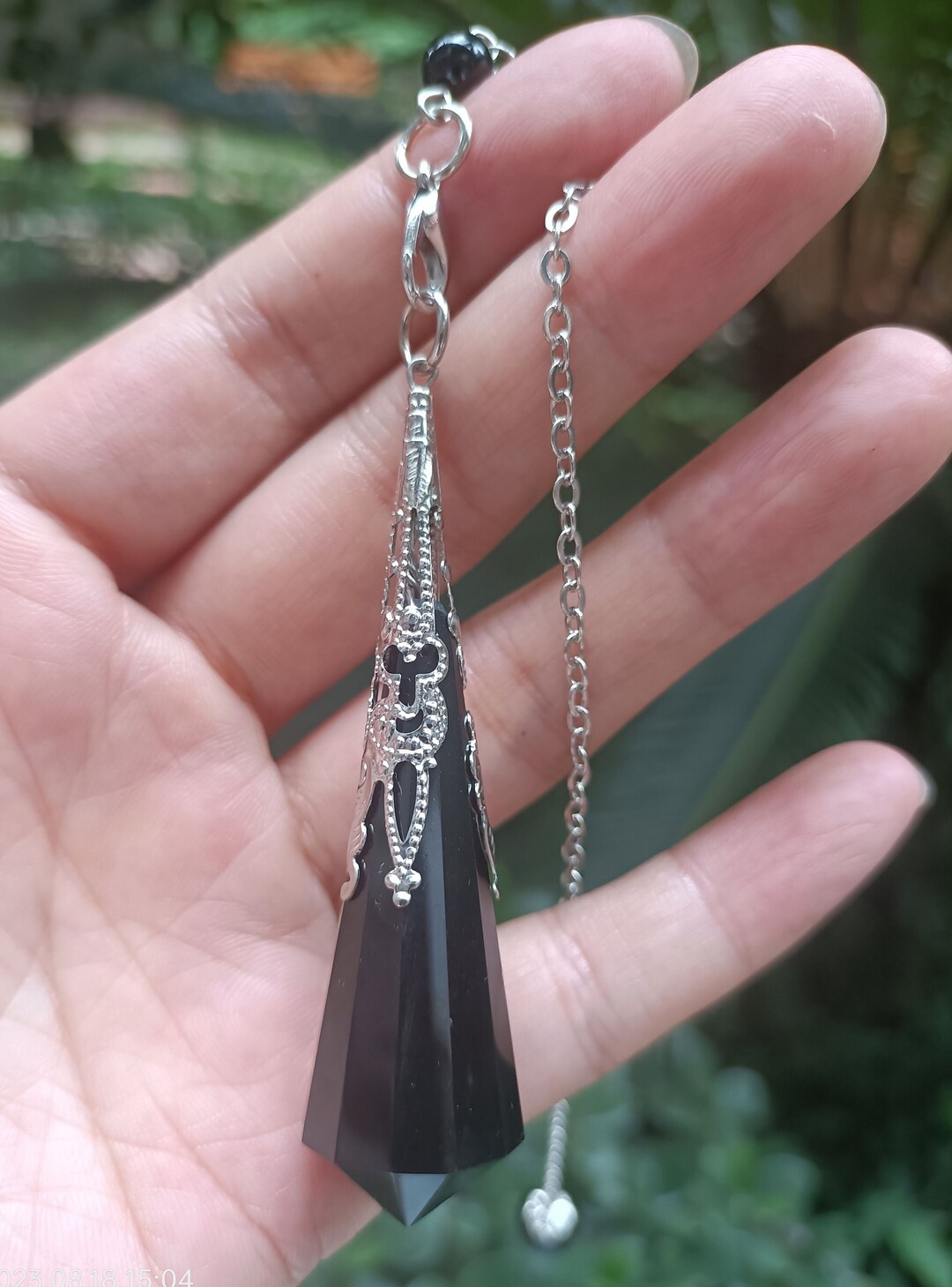 Black Obsidian Pendulums/obsidian Pendants/healing Meditation Energy ...