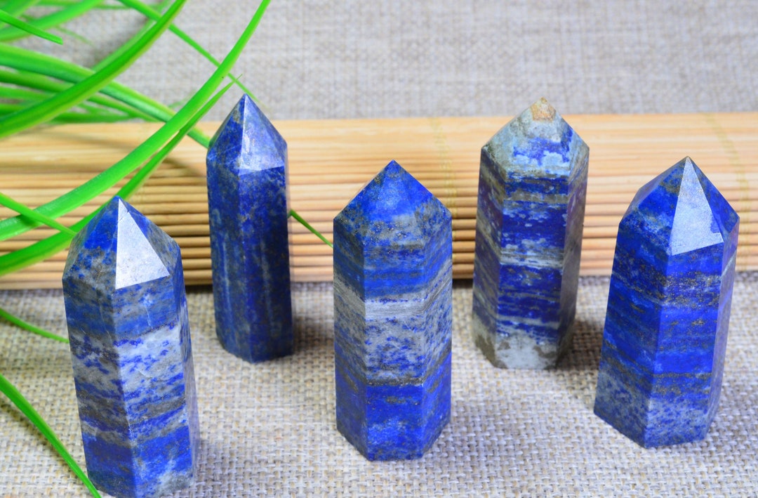 Lapis Lazuli Tower/polished Blue Stone Point/natural Gemstone Tower ...