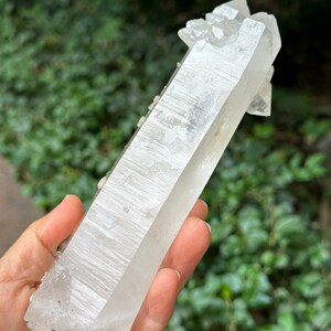 Double Terminated Bridge Quartz Crystal Crossover Growth Himalayan Quartz Point/meditation Wand ...