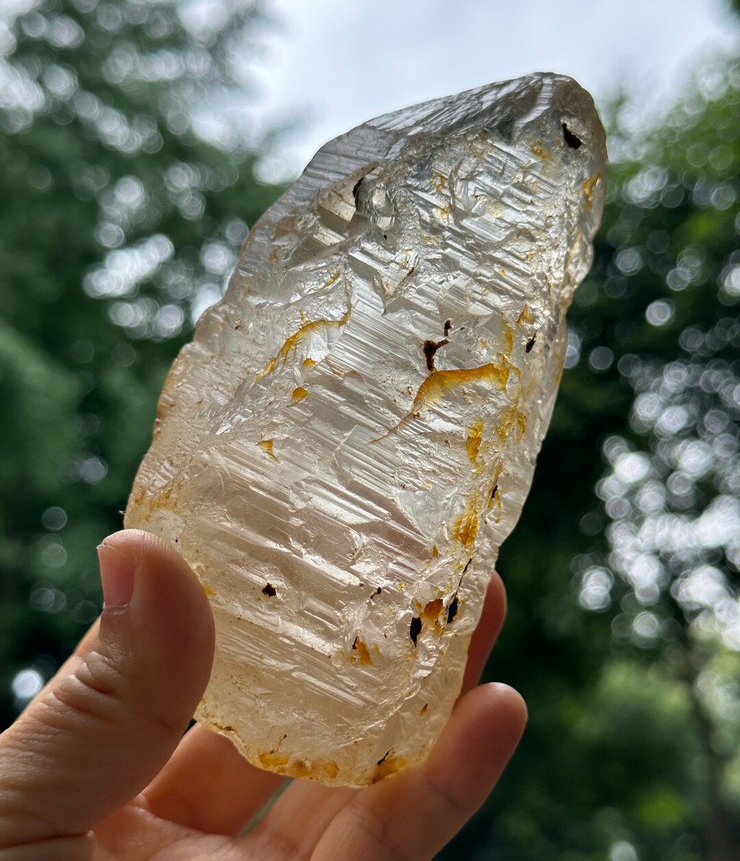 536g Clear River Tumbled Nirvana Key Quartz Crystals Energy Crystal ...