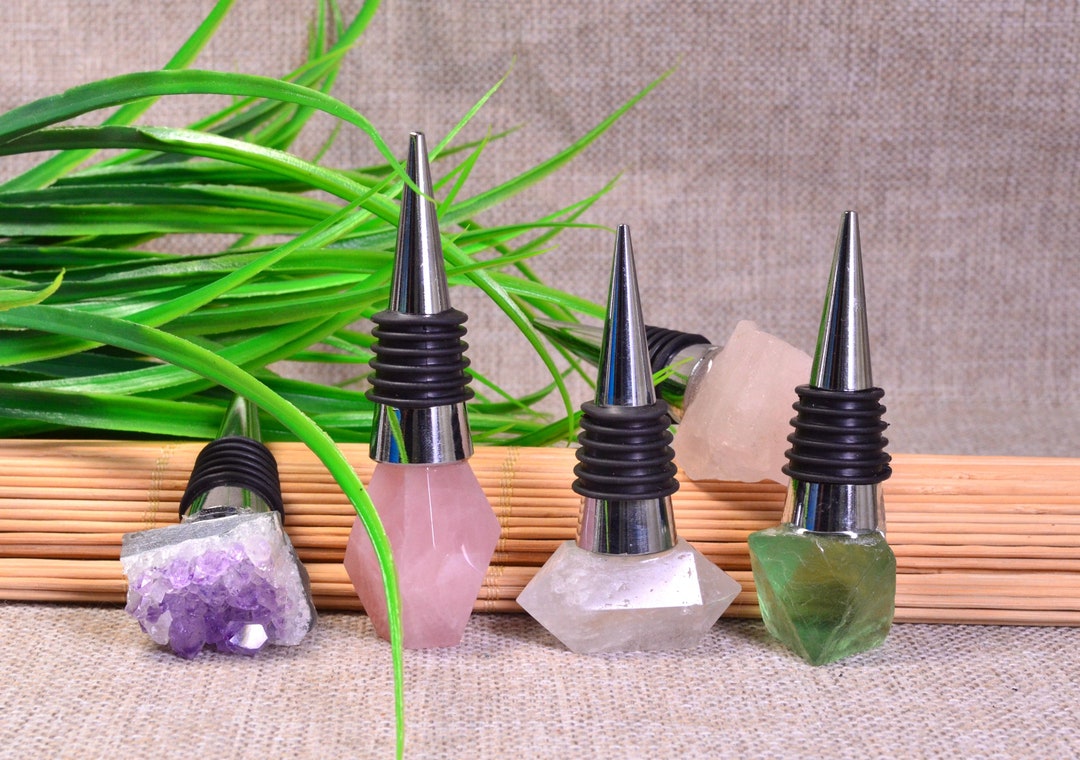 New CRYSTAL WINE Stoppers/quartz Stopper/wine Cork/crystal Stoppers ...