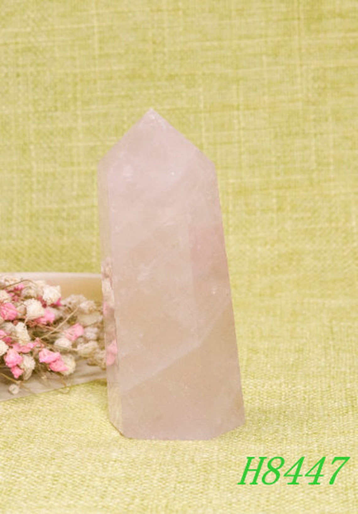 Rose Quartz Tower/polished Rose Crystal Point/natural Rose Quartz Tower ...