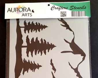 Mountain stencil | Etsy