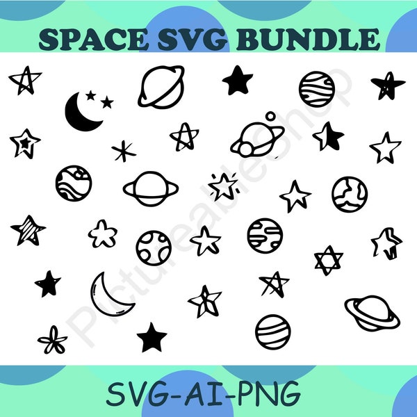 Solar System Svg - Etsy