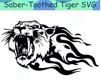 Sabertooth Svg - Etsy Canada