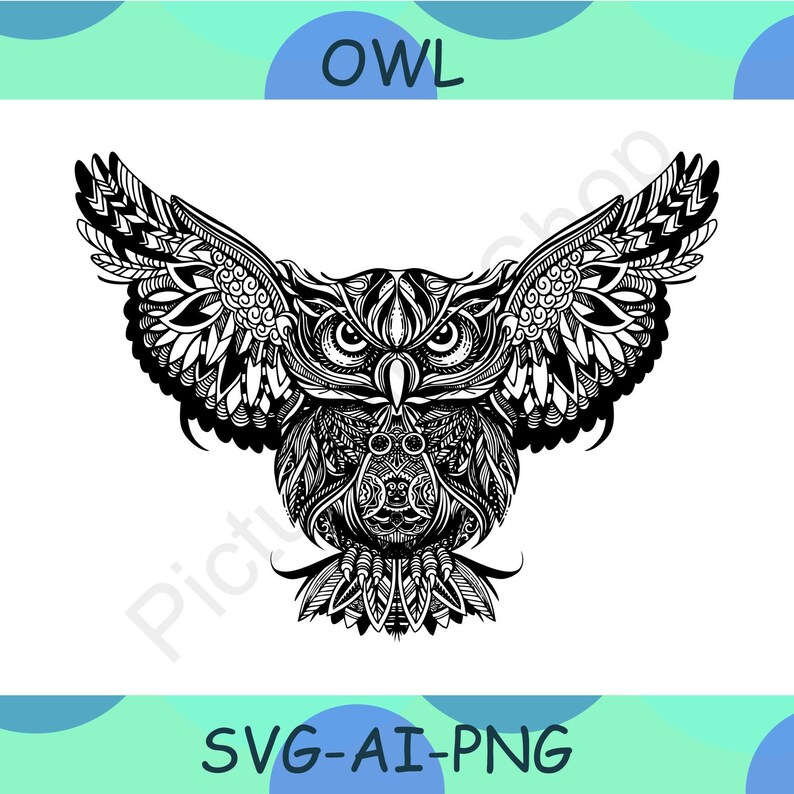Eule svg Vogel svg Tiere svg fliegende Eule Eule Vektor - Etsy Österreich