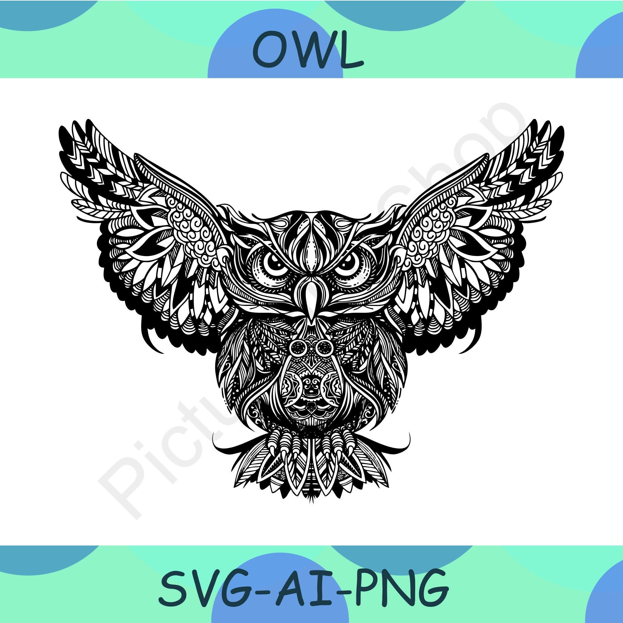 Owl Svg Bird Svg Animals Svg Flying Owl Owl Vector SVG - Etsy Canada