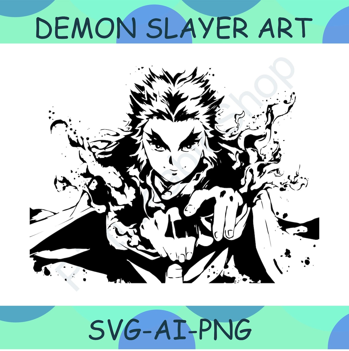 Demon Slayer File for Cricut Anime Vector Demon Slayer | Etsy India