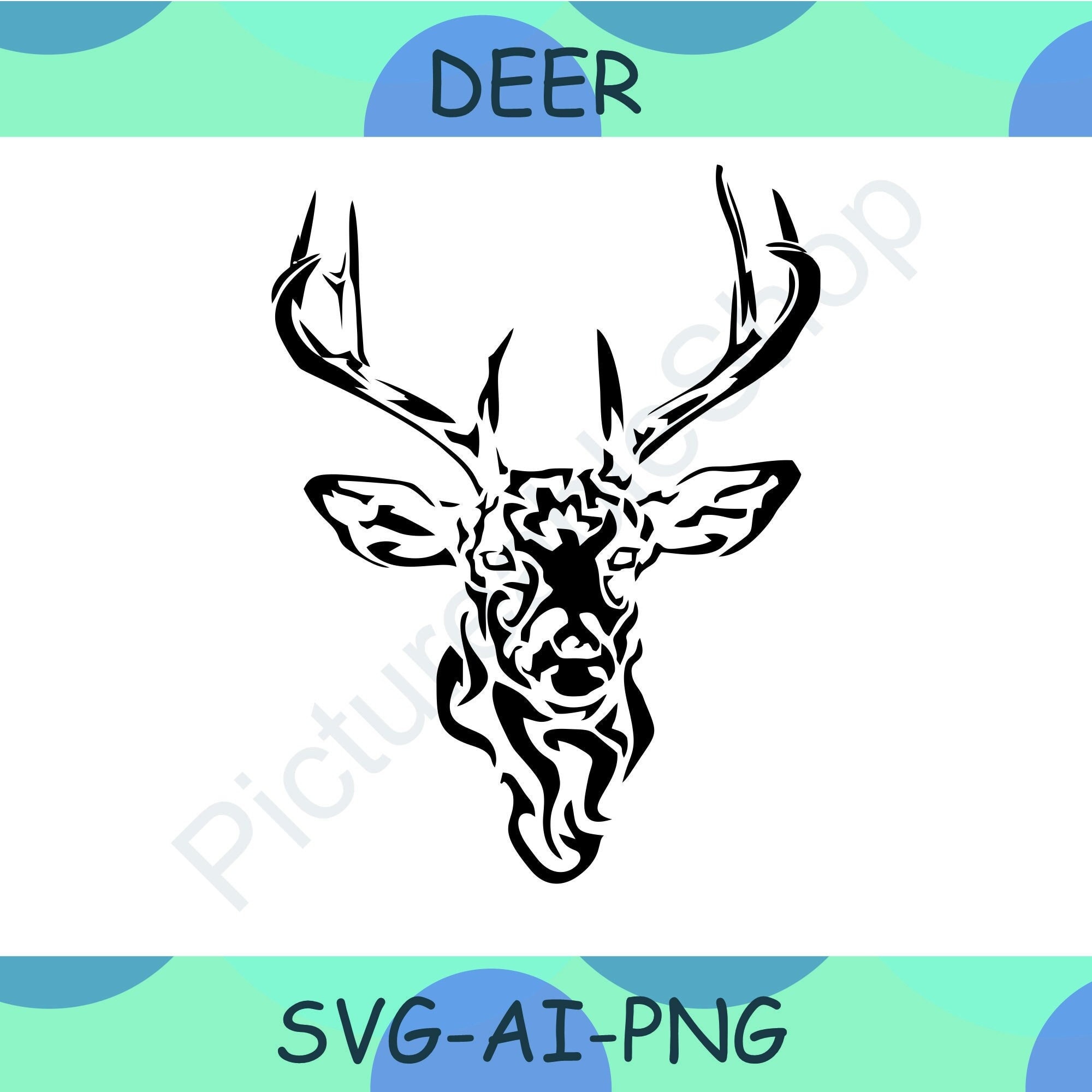 Deer Antlers Svg Horns Svg Animals Svg Deer SVG Hunting | Etsy