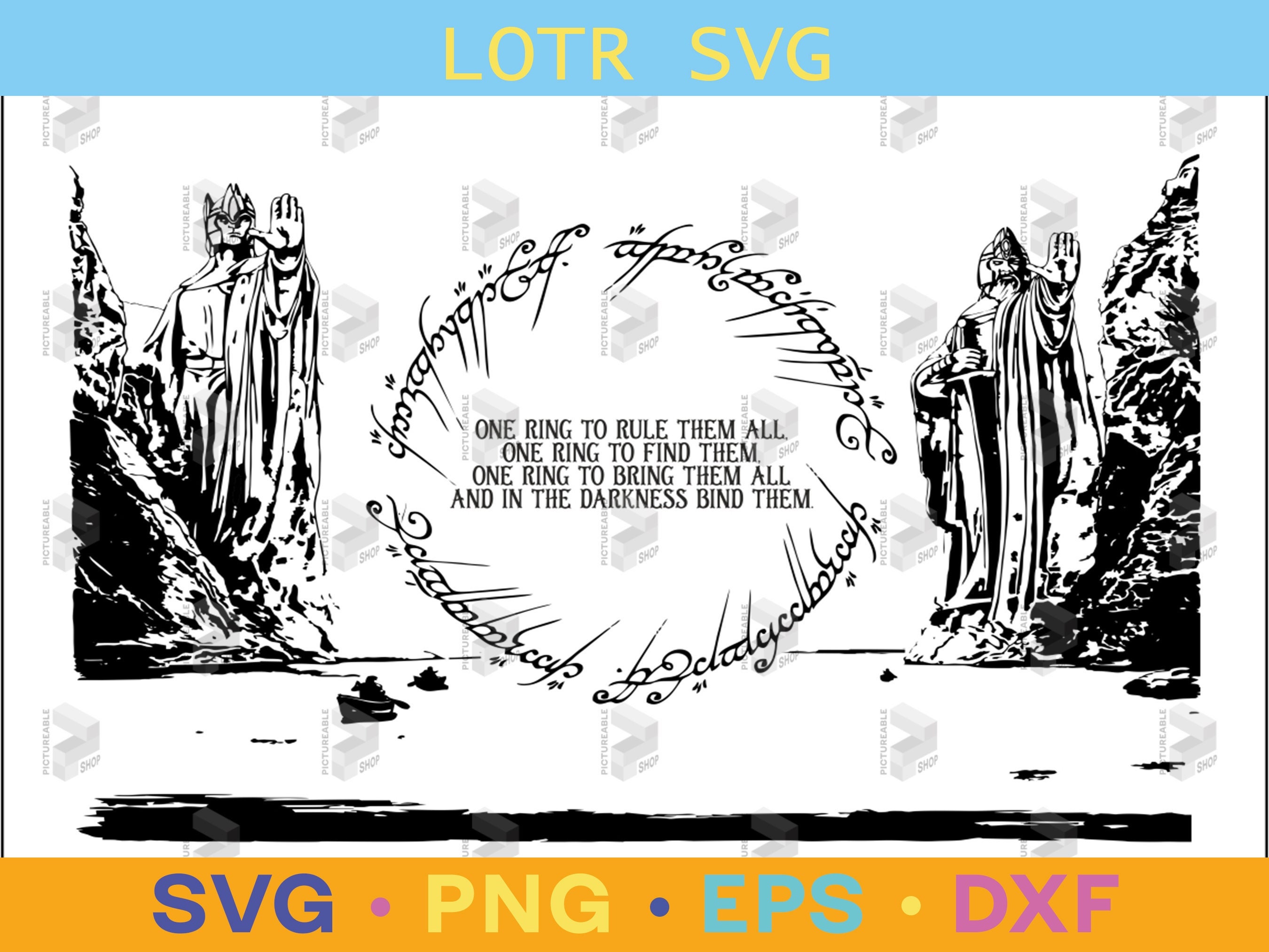 Middle Earth Svg Gandalf Svg Mordor Svg Door Svg Doors - Etsy Canada