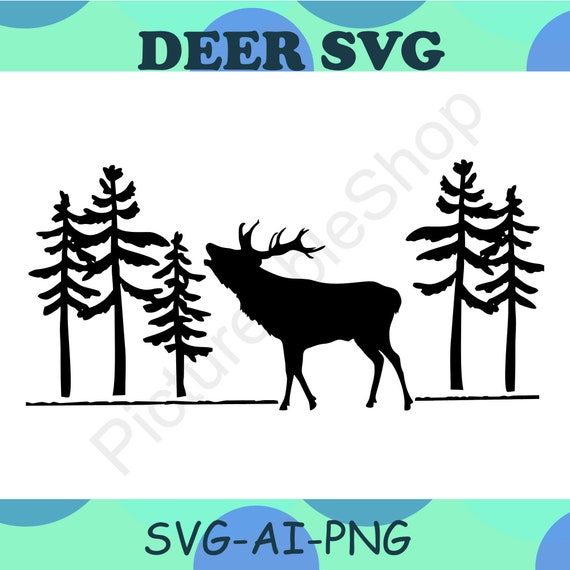Deer Svg Deer Antlers Svg Horns Svg Animals Svg Antlers | Etsy