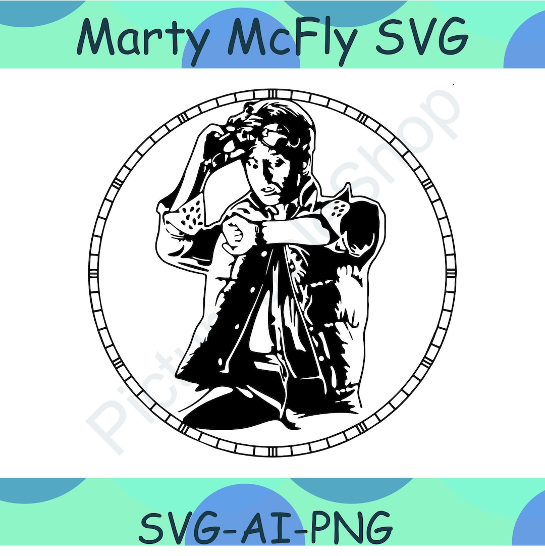 Marty Mcfly Marty Svg Back to the Future Morty Svg Movie - Etsy Hong Kong