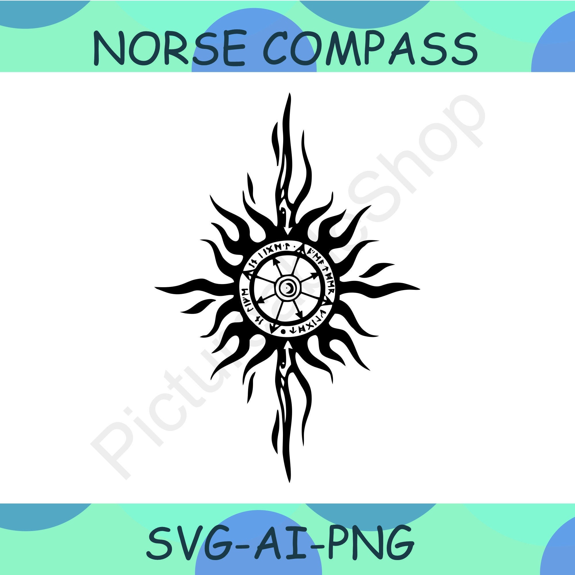 Norse Compass Viking Svg Viking Bundle Crow Svg Viking - Etsy Australia