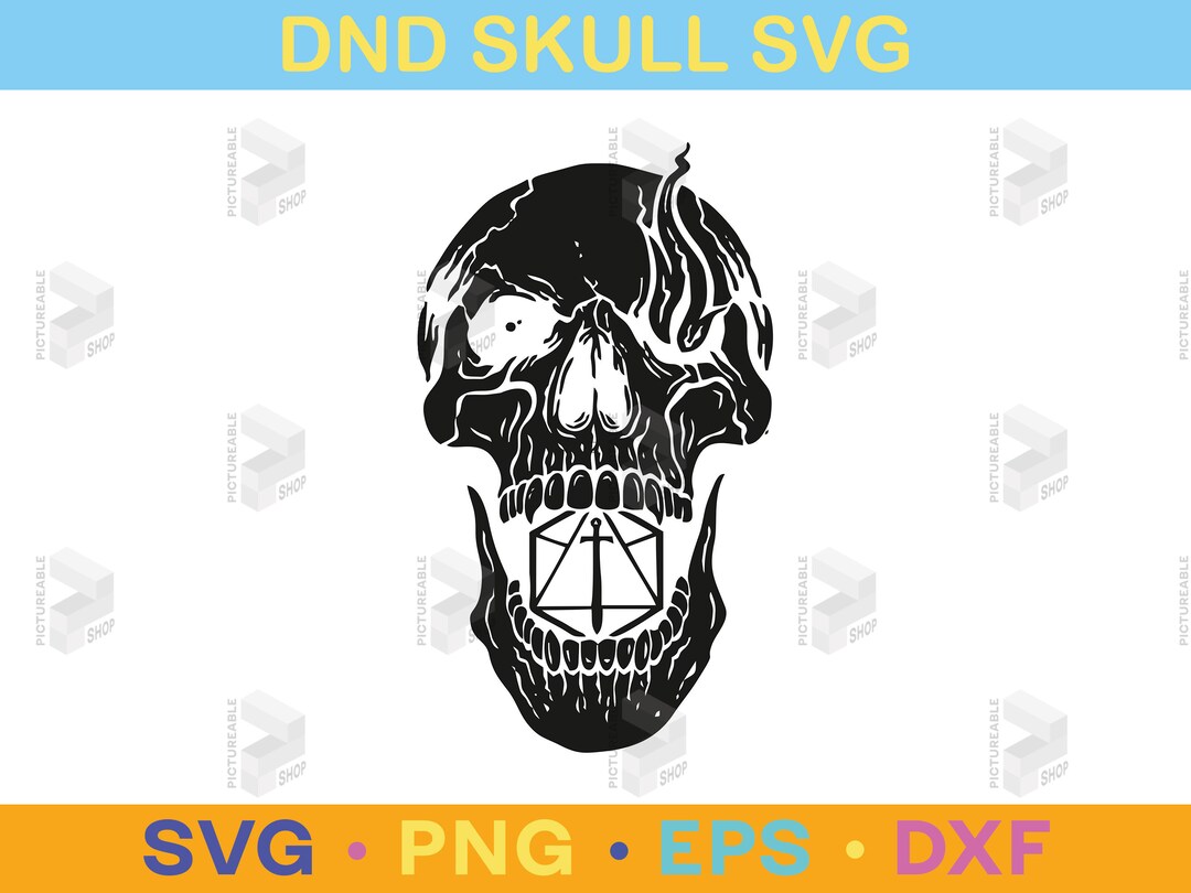 Skull SVG, Dnd Dice, Death Svg, Skeleton Svg, Bone Svg, Mystic Svg ...