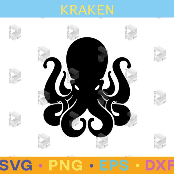 Kraken Svg - Etsy