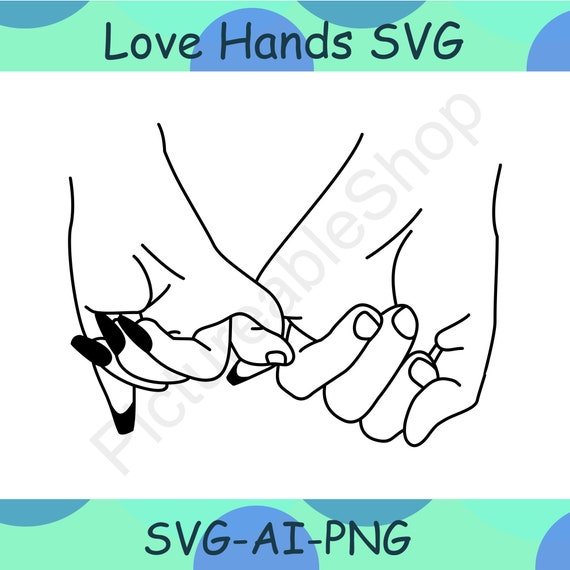Love Hands SVG Love Svg Birds Couple Hands Svg Love Birds - Etsy