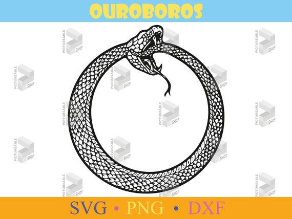 Ouroboros Circle Dragon SVG Dragon SVG DND Ouroboros Svg - Etsy Canada