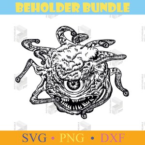 Beholder Svg, Beholder Shirt, D20 Svg, D&D Svg, Dungeons and Dragons ...