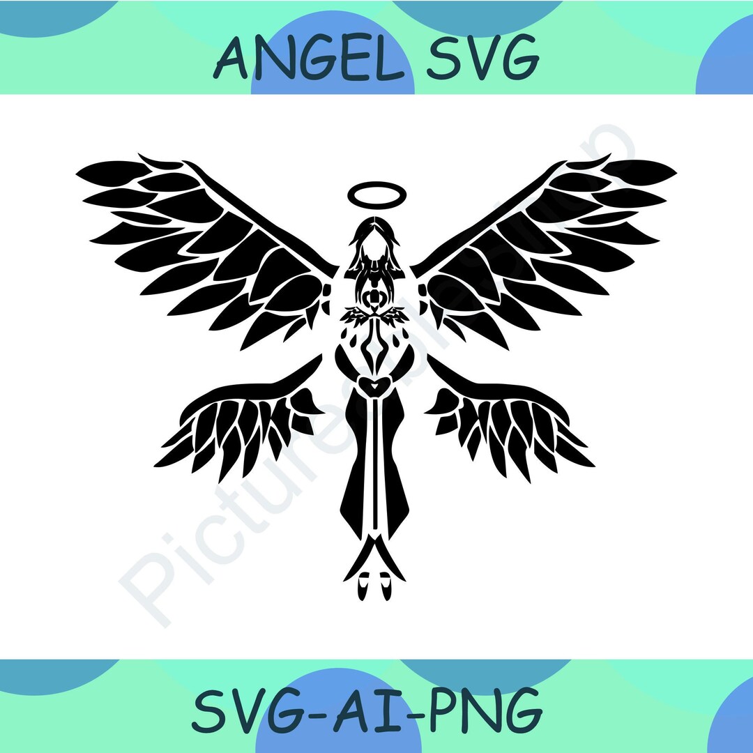 Angel SVG, Angel Vector, Wing Svg, Angel Wings Svg, Wedding Svg, Cricut ...