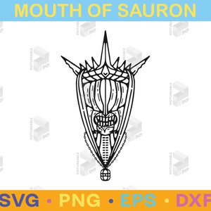 Mouth of Sauron, LOTR, Middle Earth Svg, Sauron's Helm, Mordor Svg ...