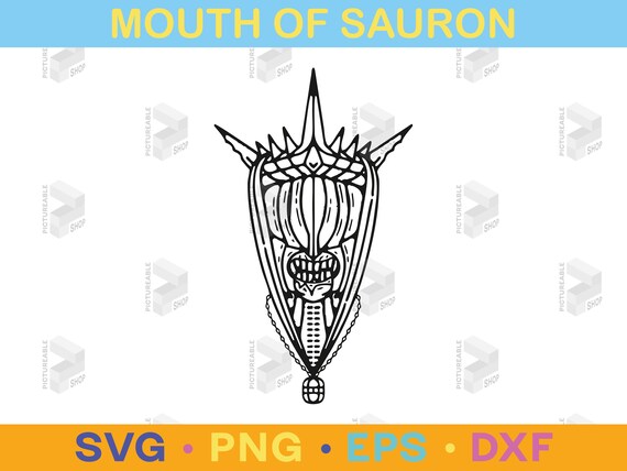 Mouth of Sauron LOTR Middle Earth Svg Sauron's Helm - Etsy