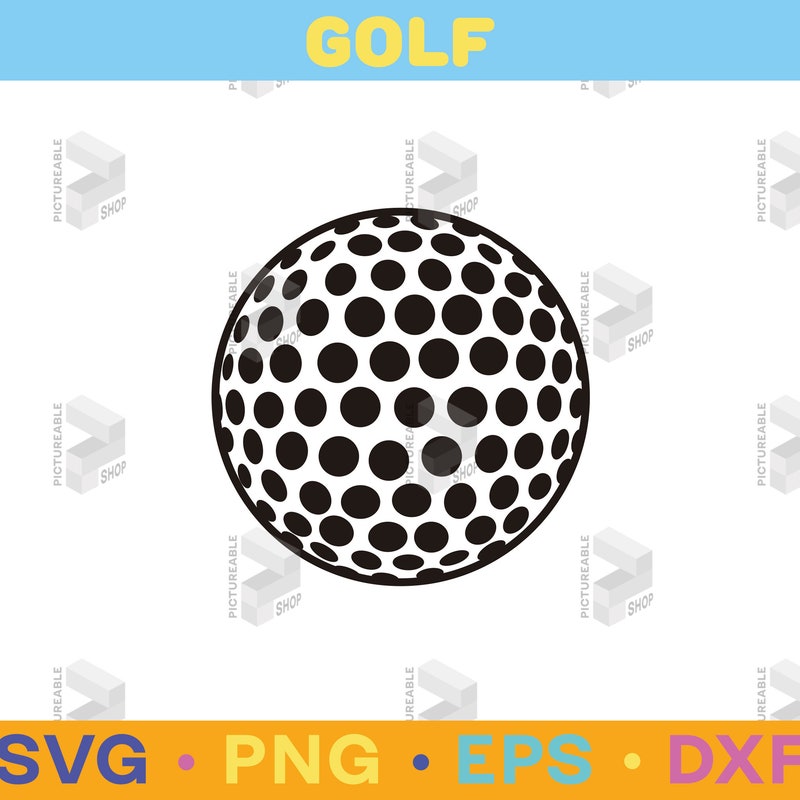 Golf Ball Svg - Etsy