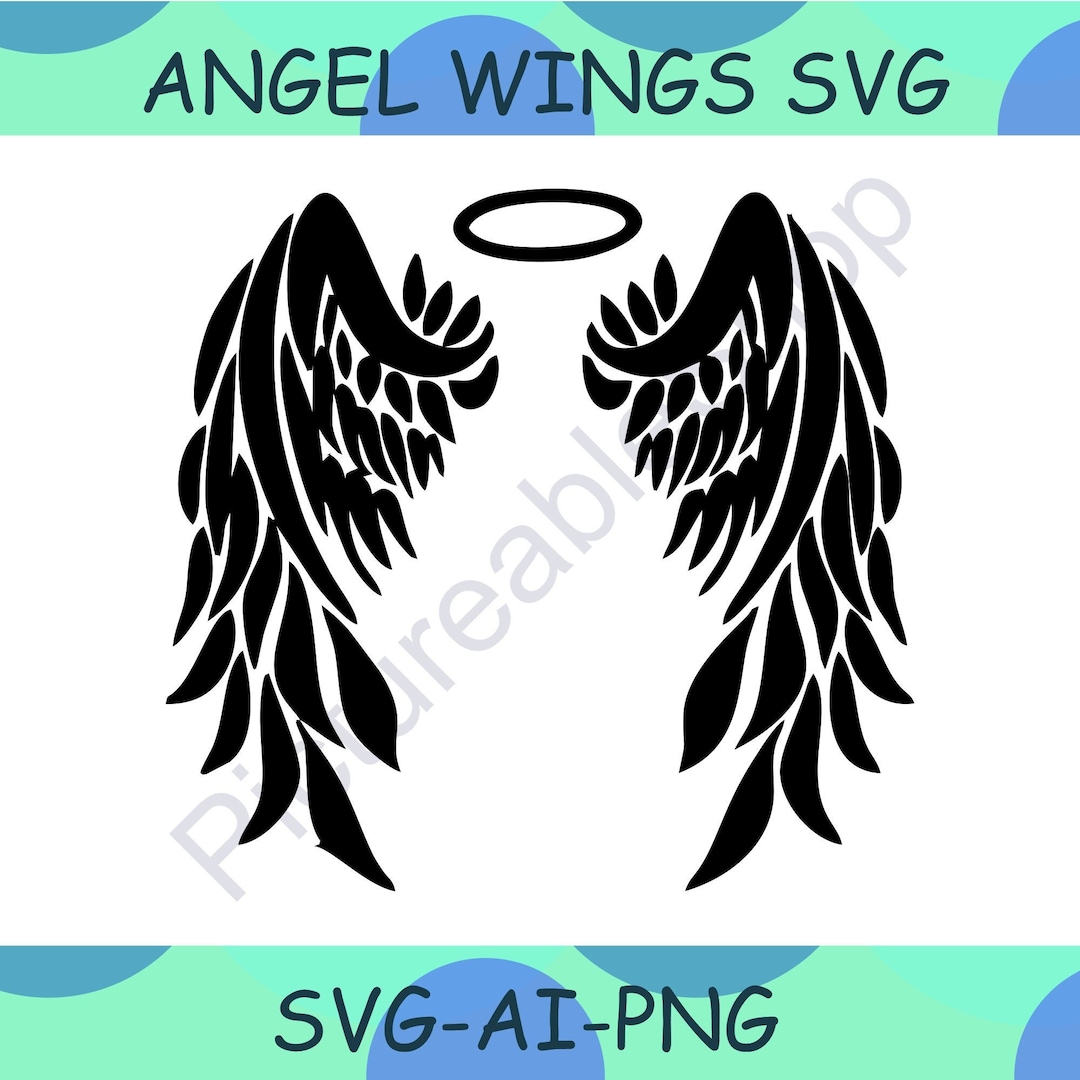 Wings SVG, Angel Wings, Angel Svg, Angel Wings Svg, Wedding Svg, Cricut ...