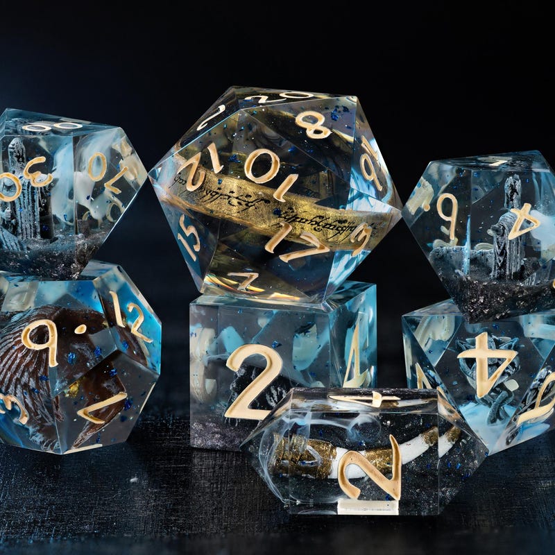 Gold Edged Dice - Etsy