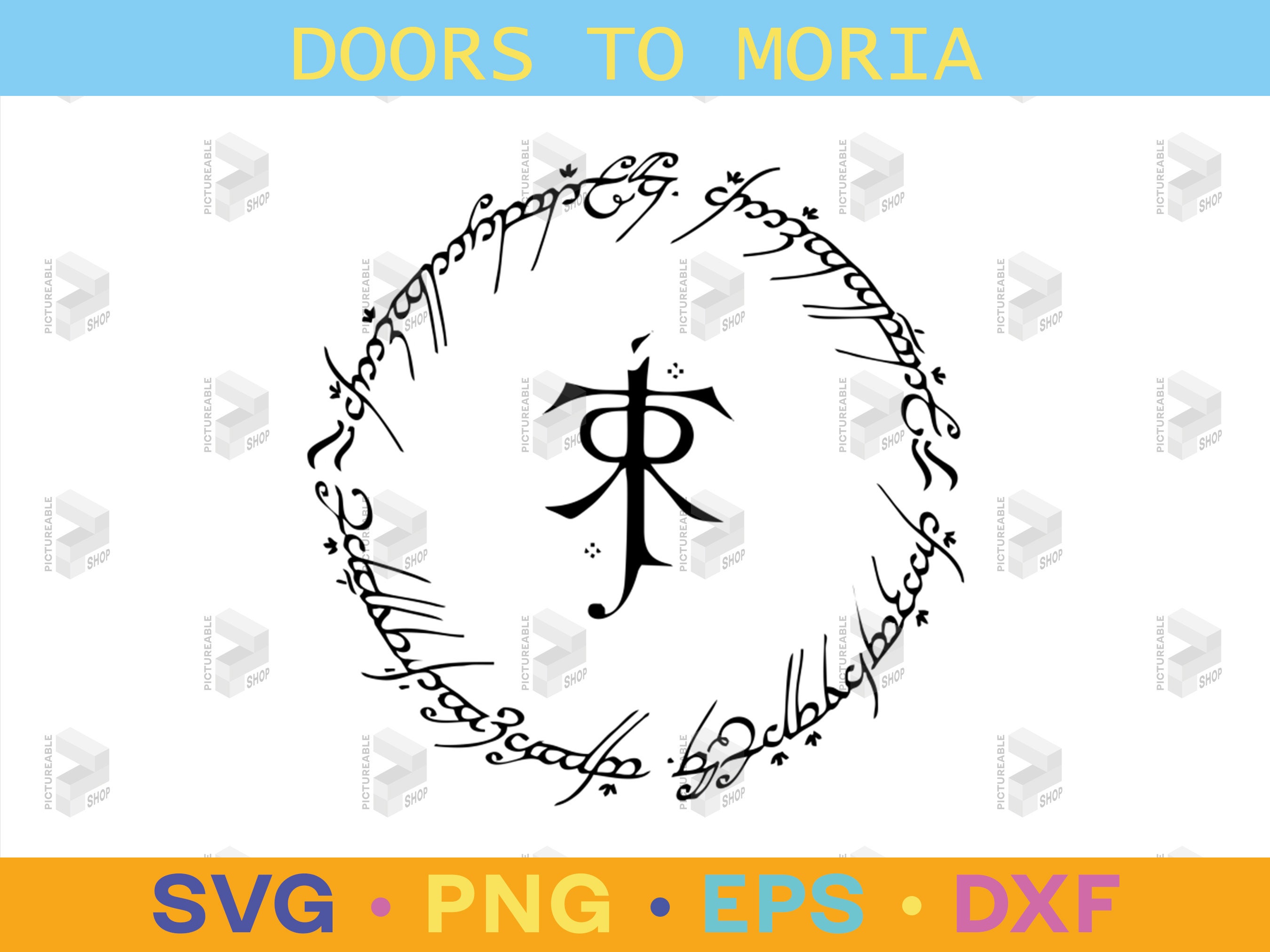 Middle Earth Svg Gandalf Svg Mordor Svg Door Svg Doors - Etsy Canada