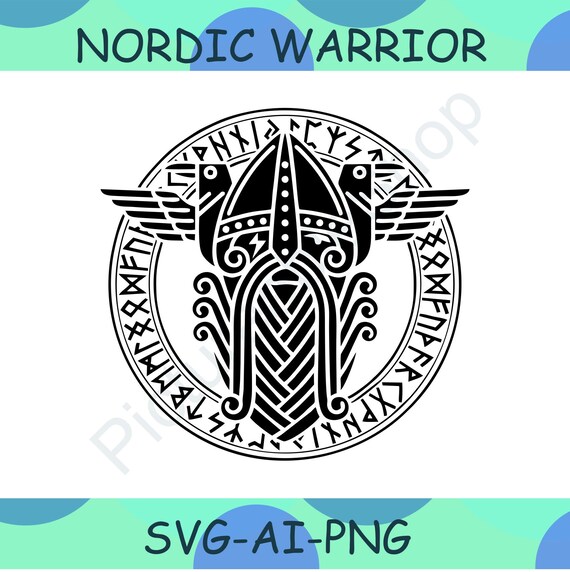 Viking Svg Nordic Warior Svg Norse Design Viking Symbol | Etsy